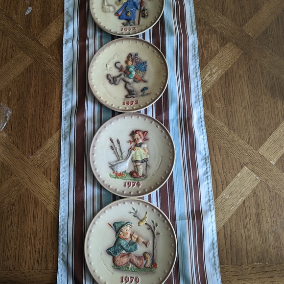 Other | Set Of 4 Vintage Mj Hummel Goetel Plates | Poshmark